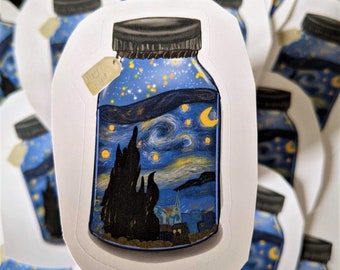 Starry Night Jar - Etsy