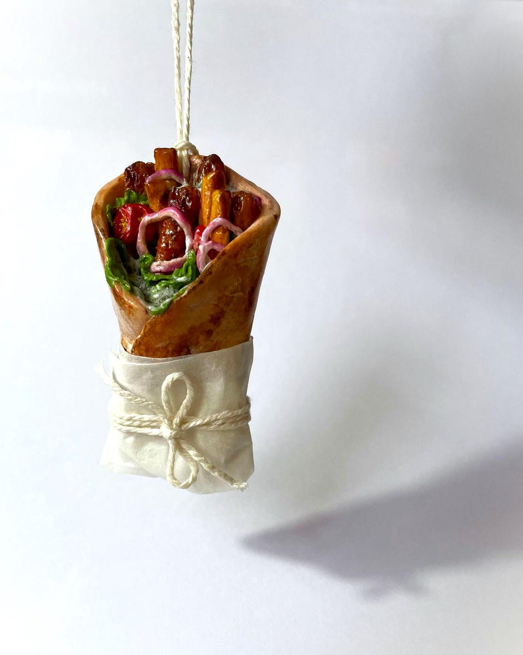 Chicken Gyros Ornament // Christmas Decoration // Polymer Clay Ornament ...