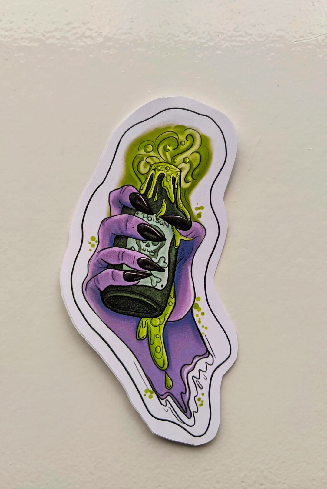 Creepy Poison Bottle Vinyl Sticker - Horror Laptop Decal - Etsy