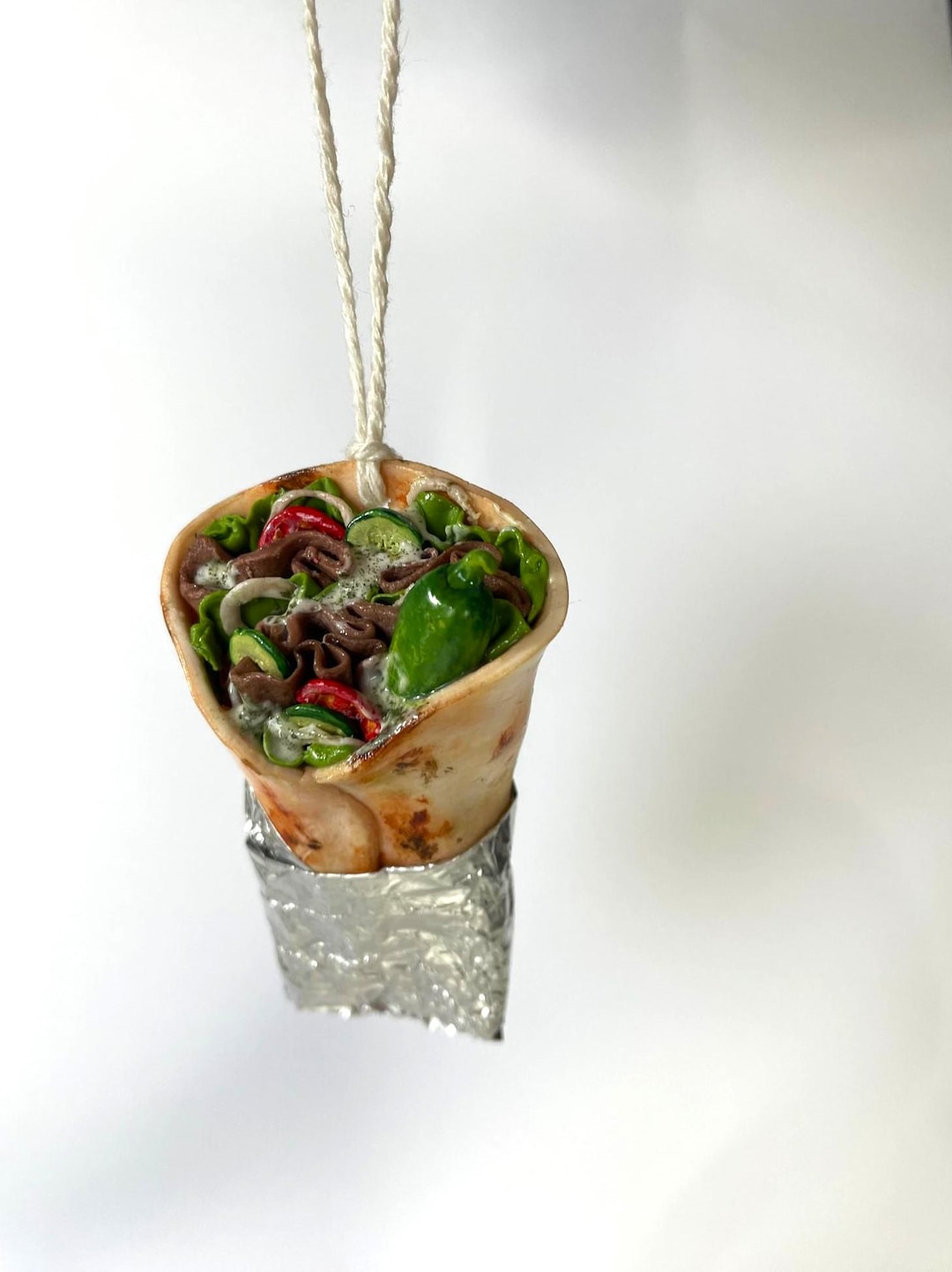 Doner Kebab Ornament // Christmas Decoration // Polymer Clay Ornament ...