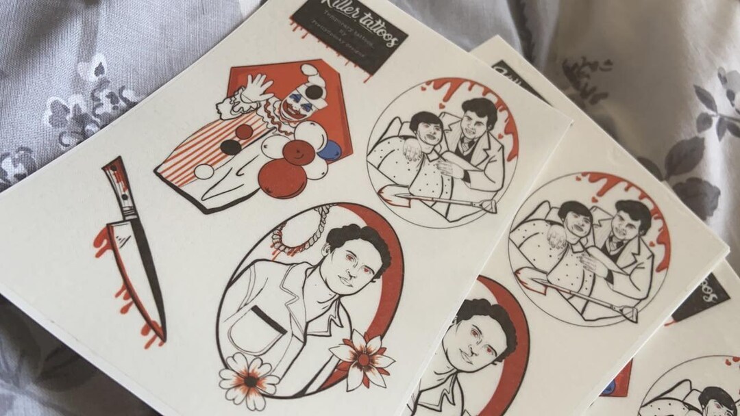 Killer Tattoos! // Serial Killers // True Crime // Temporary Tattoo ...