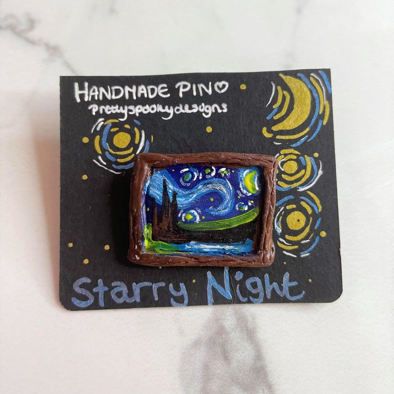 Polymer Clay Pins - Etsy