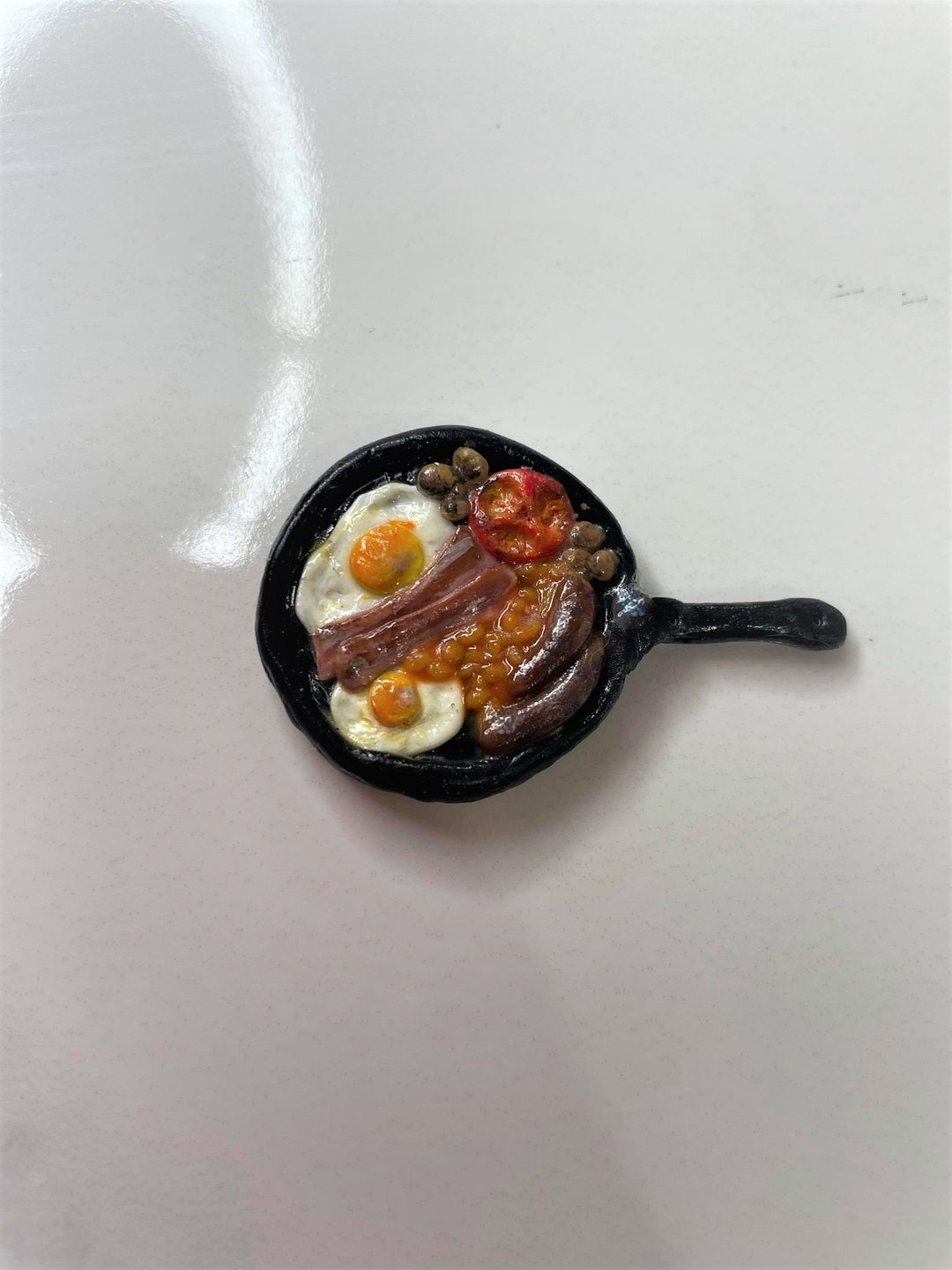 Polymer Clay Magnet // Fried Breakfast // Full English Breakfast ...