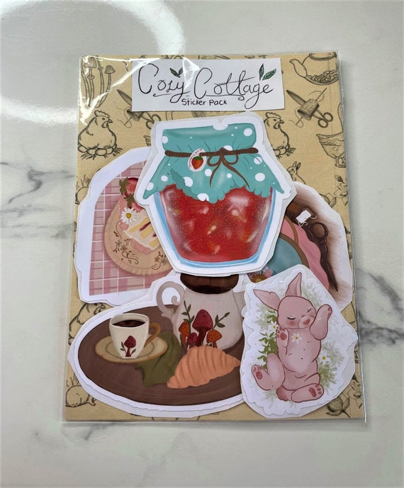 Cosy Cottage Vinyl Stickers // Sticker Pack // Laptop Decals - Etsy
