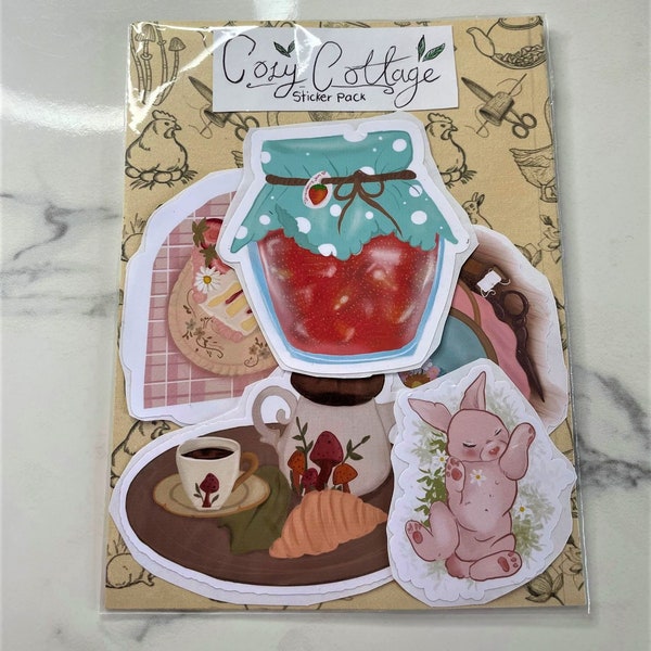 Cottagecore Food Stickers - Etsy