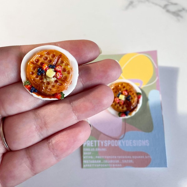 Waffle Pin - Etsy