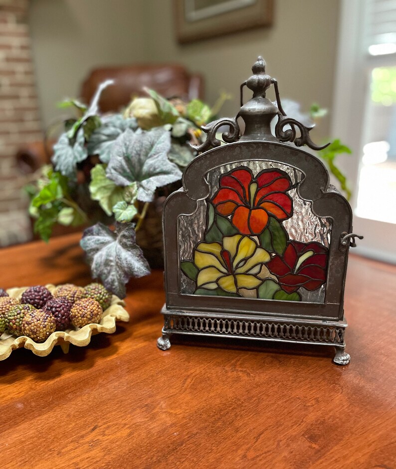 Stained Glass Lantern - Etsy