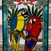 Parrots Stained Glass Window Panel Example - Etsy