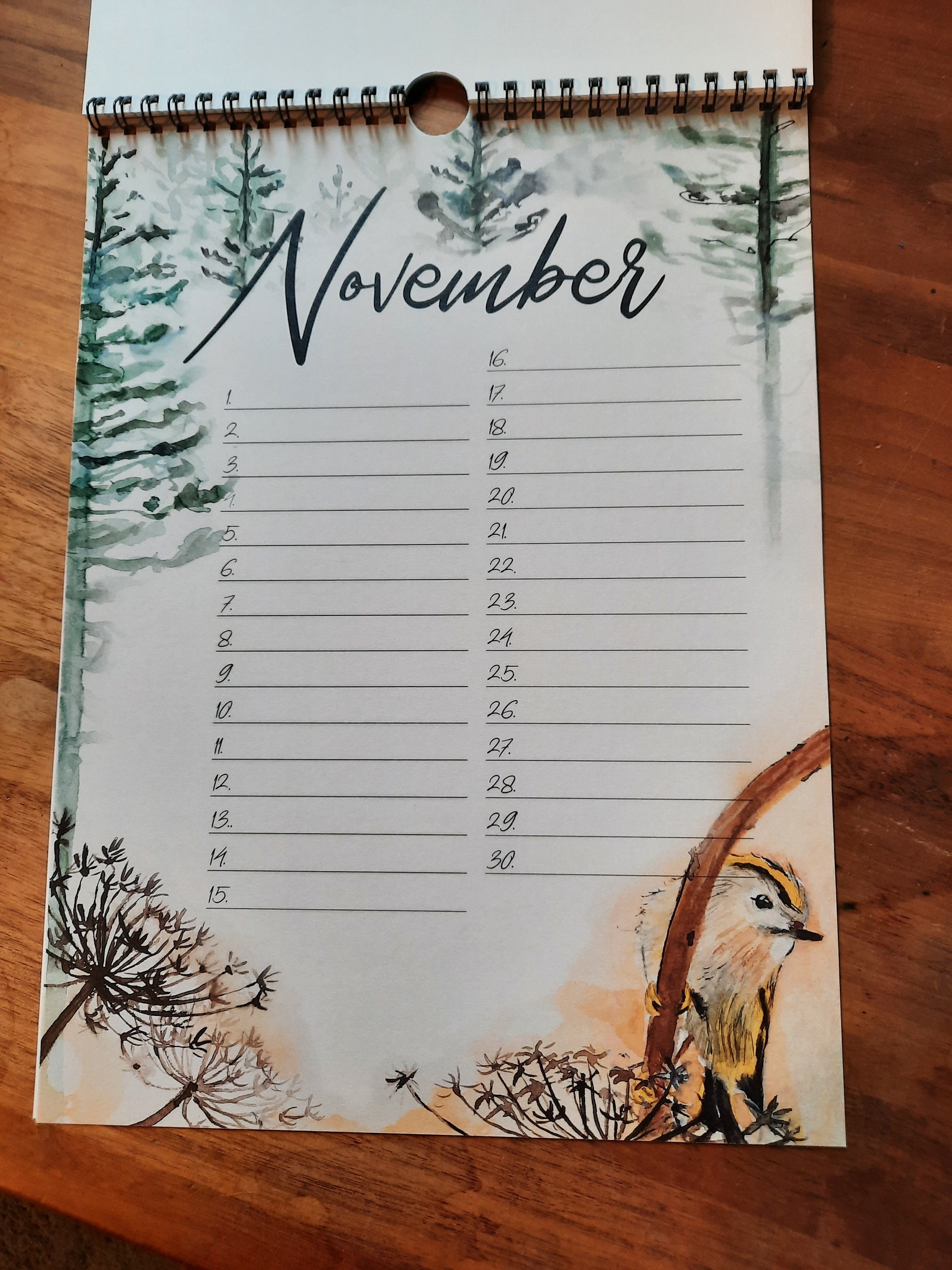 Gift, Gift for Girlfriend, Birthday Calendar, Perpetual Calendar ...