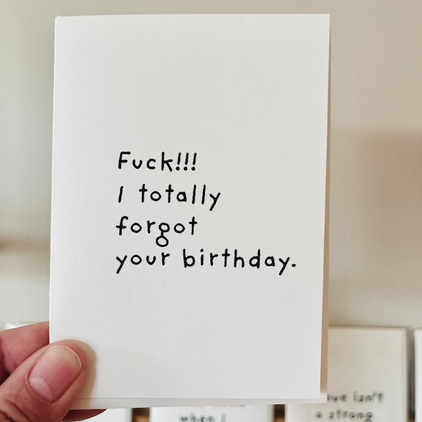 Forgot Birthday - Etsy