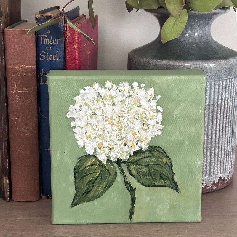 Hydrangea Acrylic Canvas - Etsy