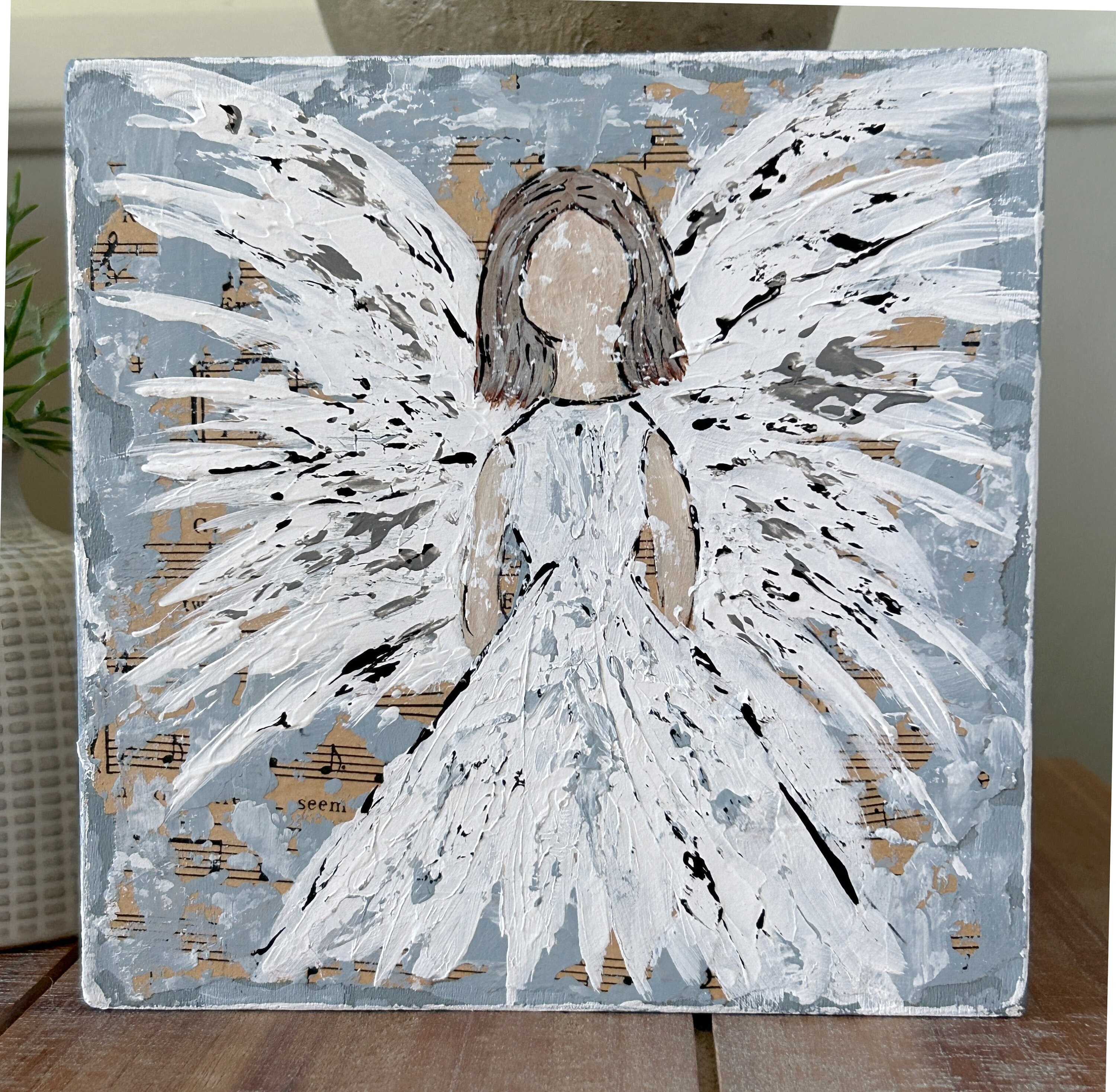 Abstract Angel Sculpture