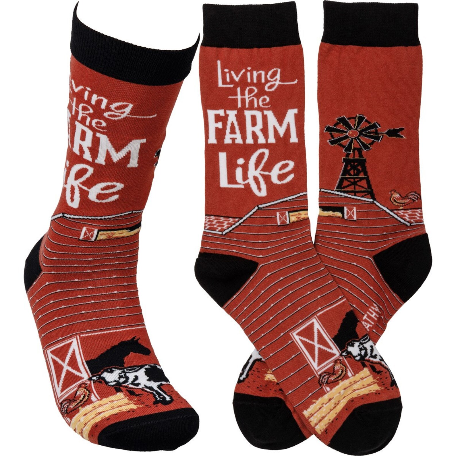 Living the Farm Life Socks Soft Comfortable Socks Fun - Etsy