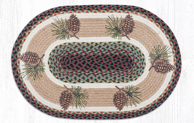 Pine Cone Jute Doormat Rug Hand Braided Rug Entryway Rug - Etsy