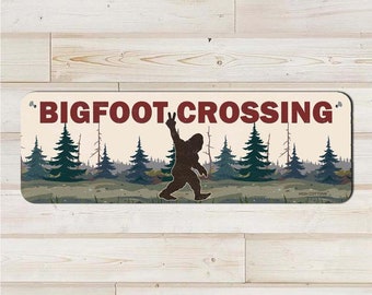 Bigfoot Crossing Sign - Etsy