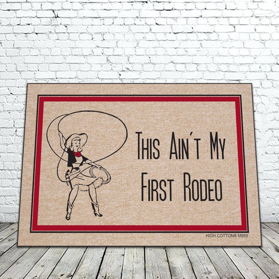 Not My First Rodeo Funny Doormat Camper RV Trailer Farm - Etsy
