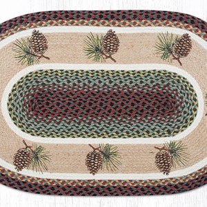 Pine Cone Jute Doormat, Rug Hand Braided Rug Entryway Rug Kitchen ...