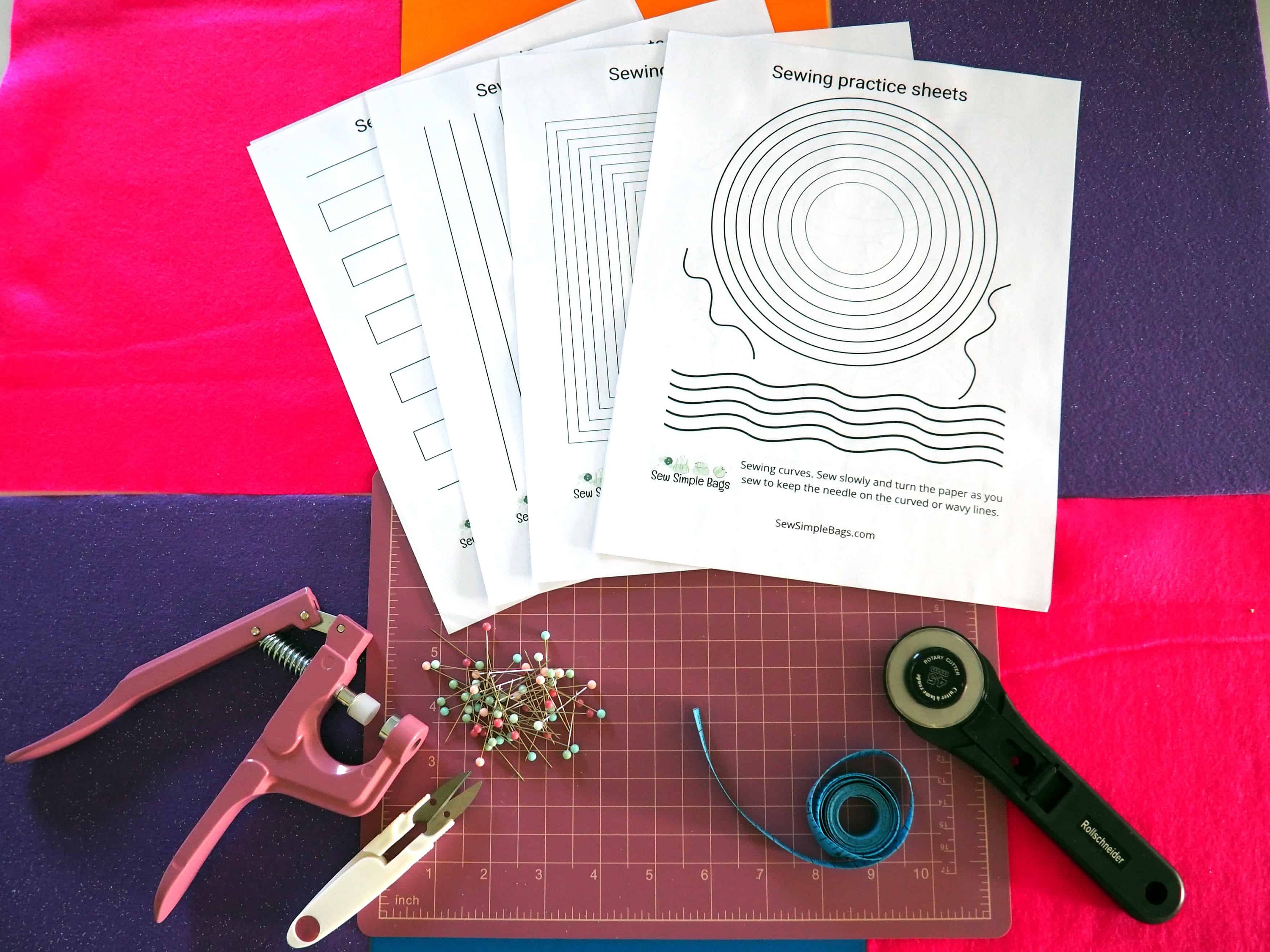Sewing Practice Sheets Printable Sewing Sheets for Beginners - Etsy