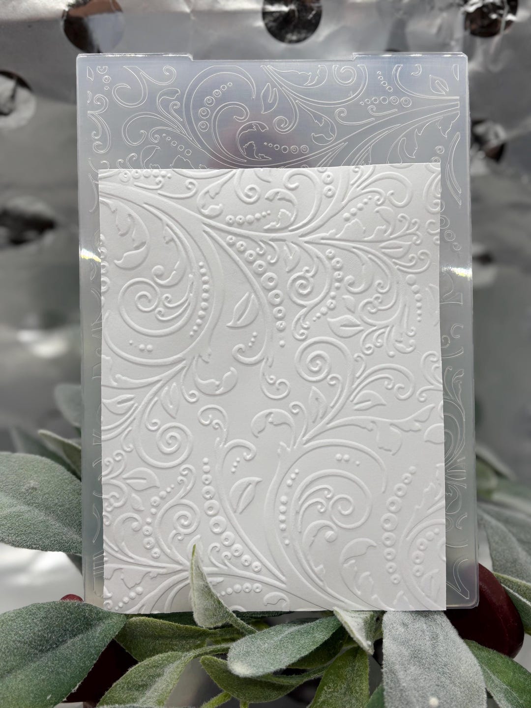 Dreamy Vine Embossing Folder, 5x7 Card Front Panel - Etsy