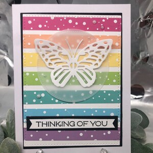 Pastel Butterfly Strip Card Kit (4) - Etsy
