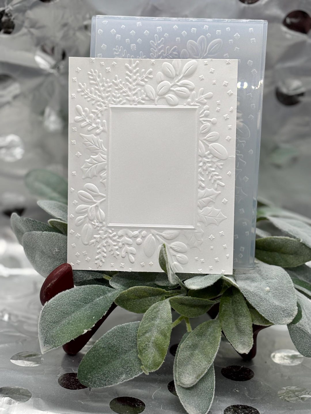 Winter Floral 3D Embossing Folder - Etsy