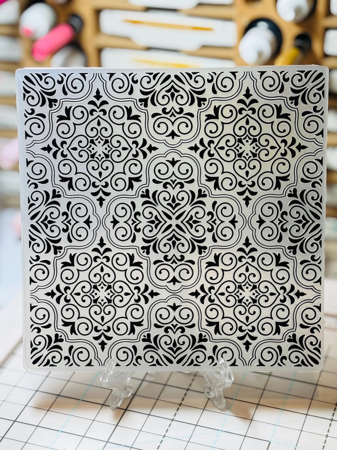 Tile Embossing Folder - Etsy