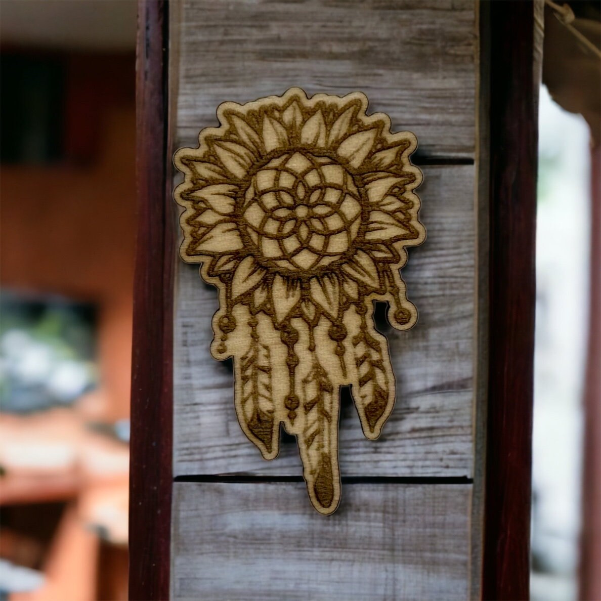 Sunflower Boho Wooden Magnet Set - Etsy