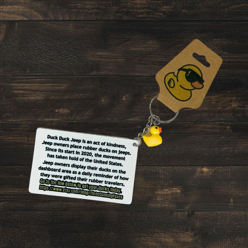 Duck Duck Tags Aluminum Cards You've Been Ducked - Etsy