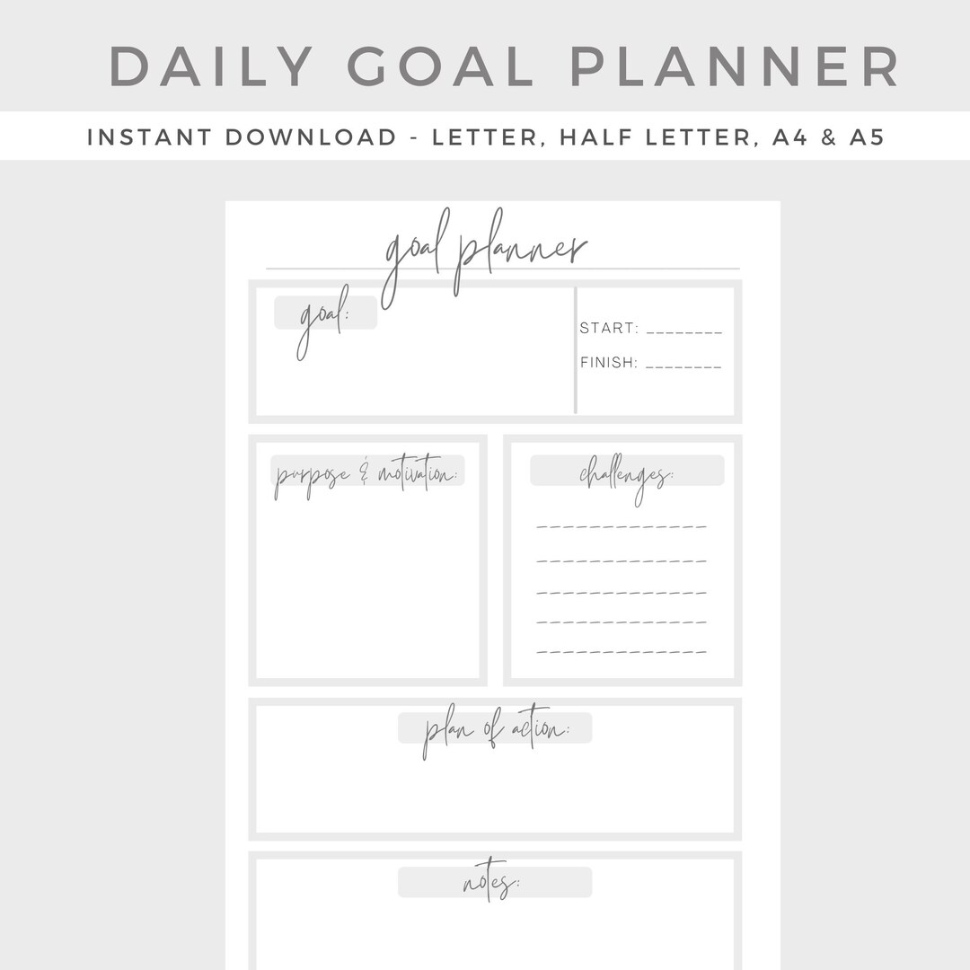 Goal Planner, Mental Health, Depression, Anxiety, Therapy Journal, Home ...