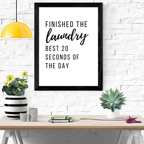 Laundry Printable Printable Wall Art Laundry Printables | Etsy