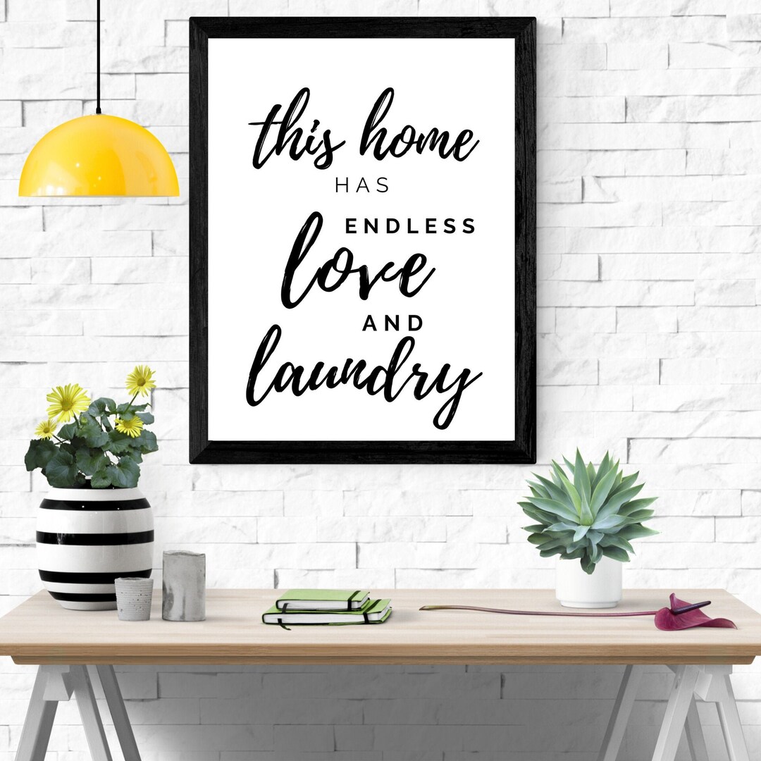 Laundry Printable, Laundry Room Decor, Laundry Room Sign Printable ...