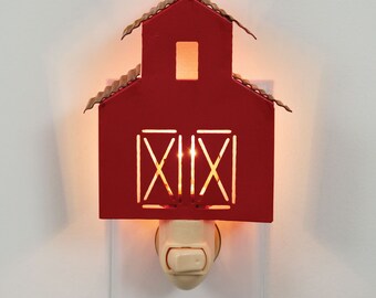 Red Barn Light - Etsy