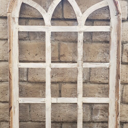 3 White Wood Farmhouse Window Frames Distressed Church - Etsy