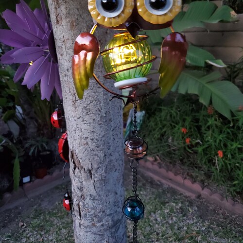 Garden Statue Solar Led Light Garden Decor Choose Style Etsy