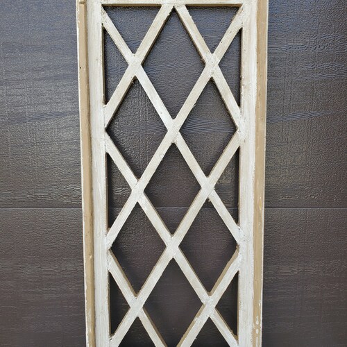 Farmhouse Arched Frame Lattice Window Frame Rustic Home - Etsy