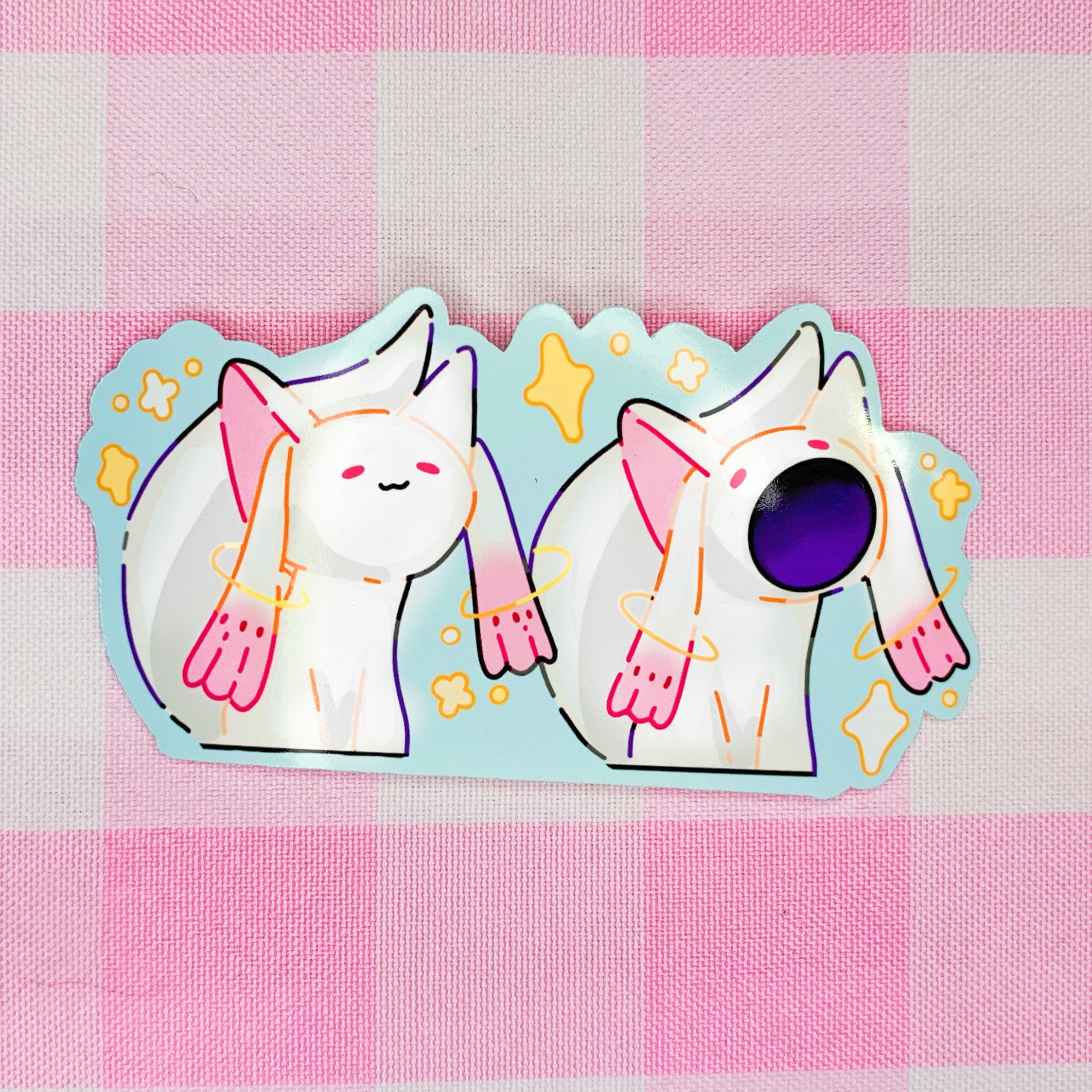Kyubey Madoka Bop Bop Cat Sticker | Etsy