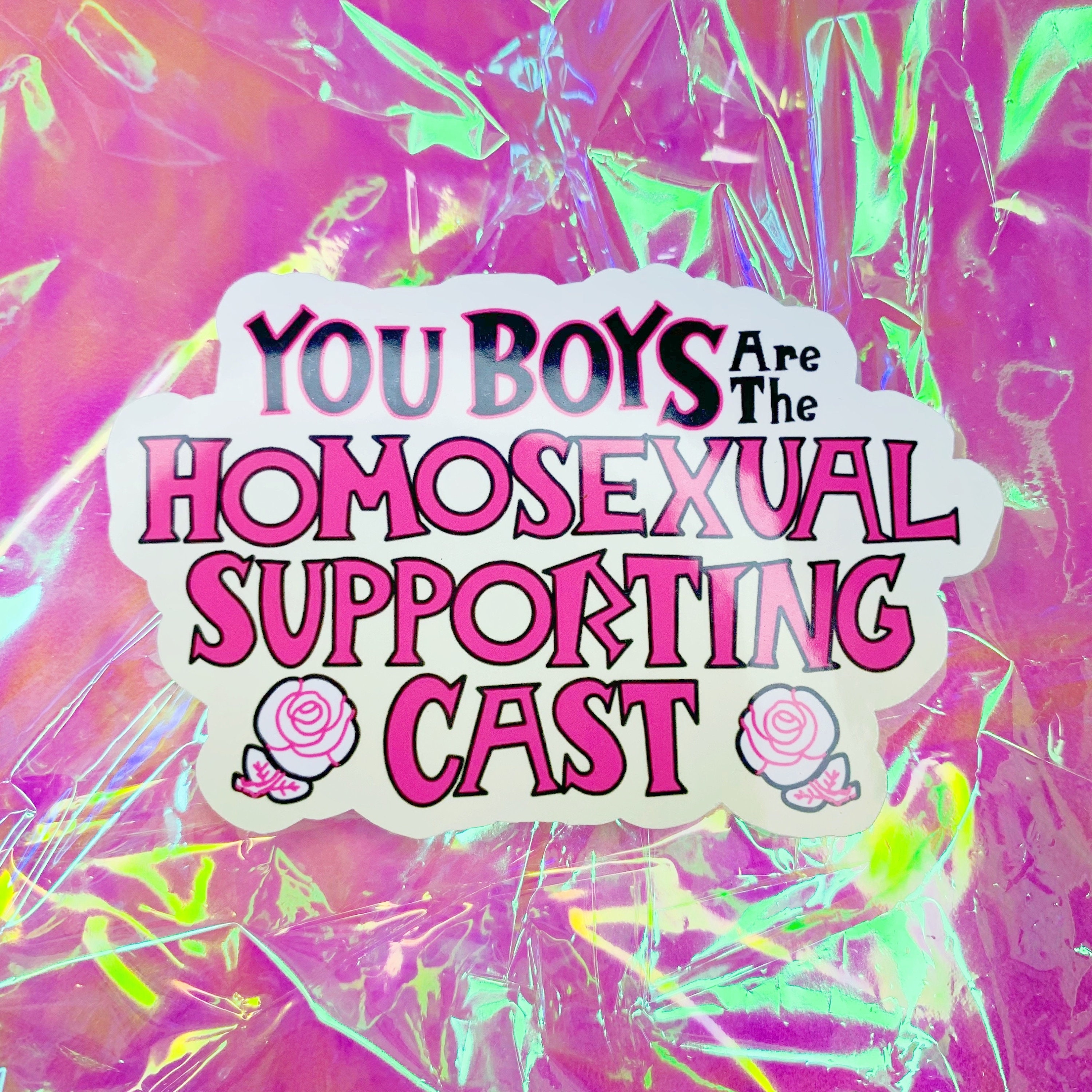 You Boys Are the Homosexual Supporting Cast OHSHC Sticker - Etsy Australia