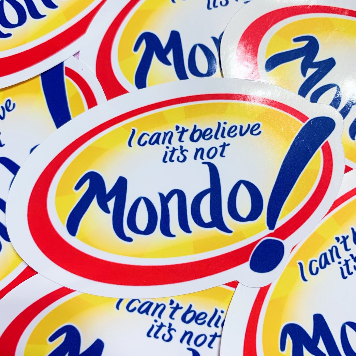 I cant believe its not Mondo Butter DanganRonpa Sticker | Etsy