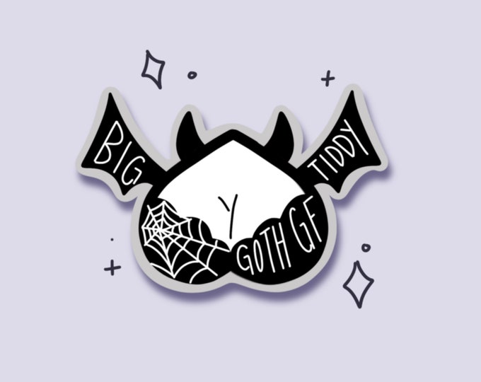 Big Tiddy Goth Gf Sticker Meme - Etsy