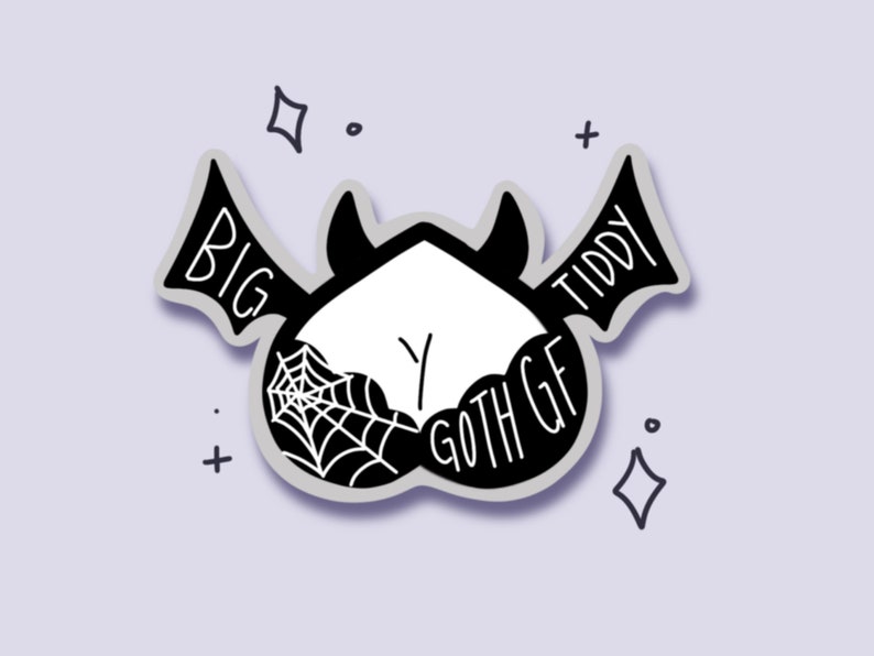 Big Tiddy Goth Gf Sticker Meme - Etsy