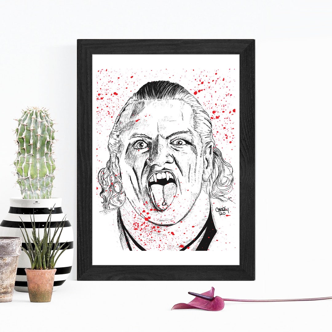 Gangrel Vampire Wrestling Art Print | Wrestler Wall Art | Giclee Print ...