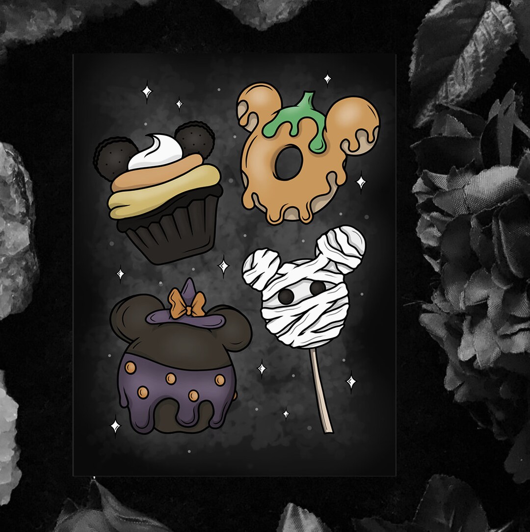 Halloween Disney Food Art Print - Etsy