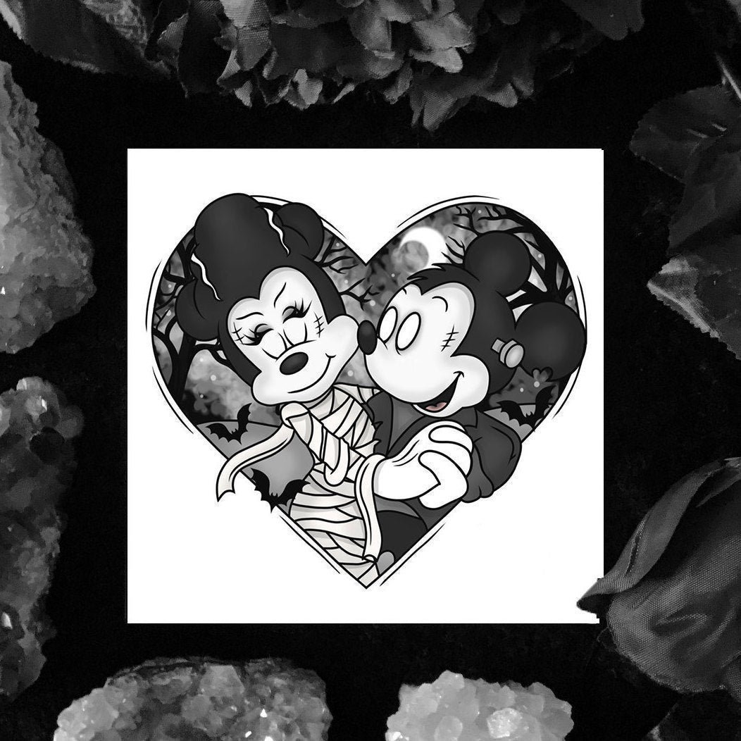 Gangster Mickey And Minnie Drawings