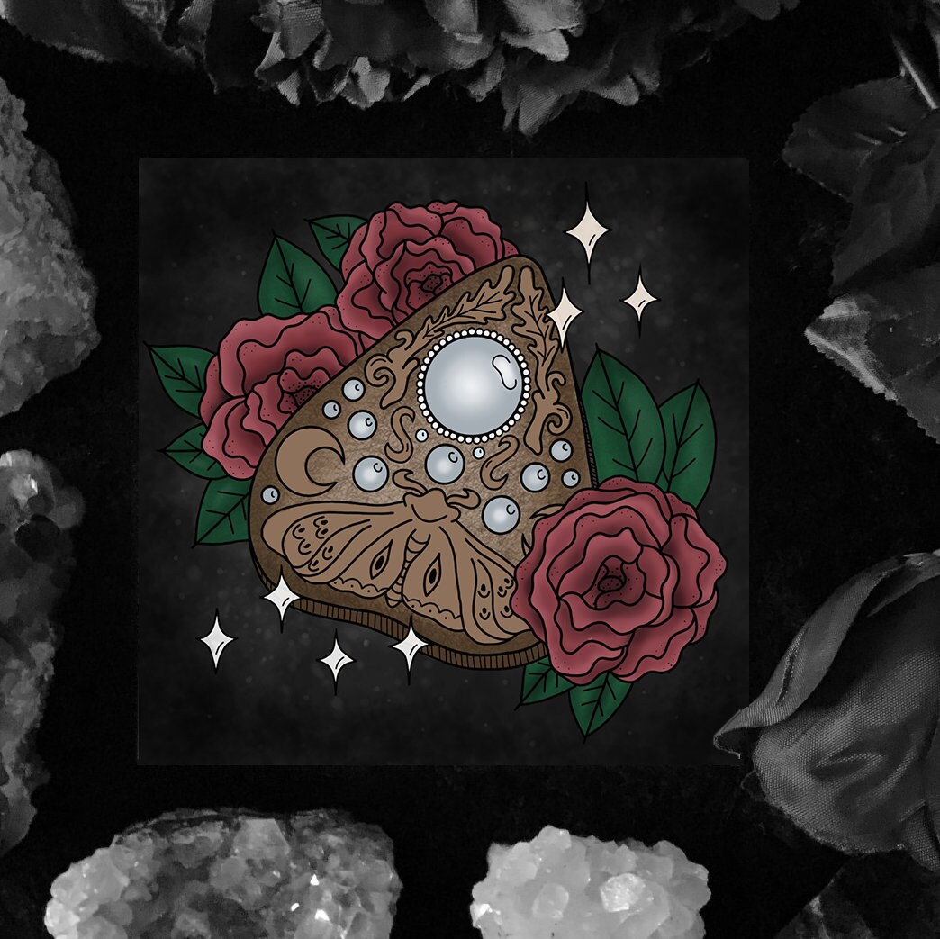 Ouija Planchette Art Print | Etsy