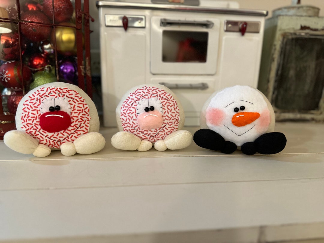 Prim Christmas Cookie Shelf Sitters Holiday Decor - Etsy