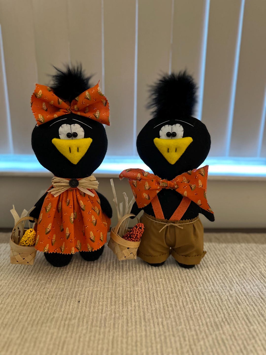 Prim Standing Crow Dolls, Everyday Decor - Etsy