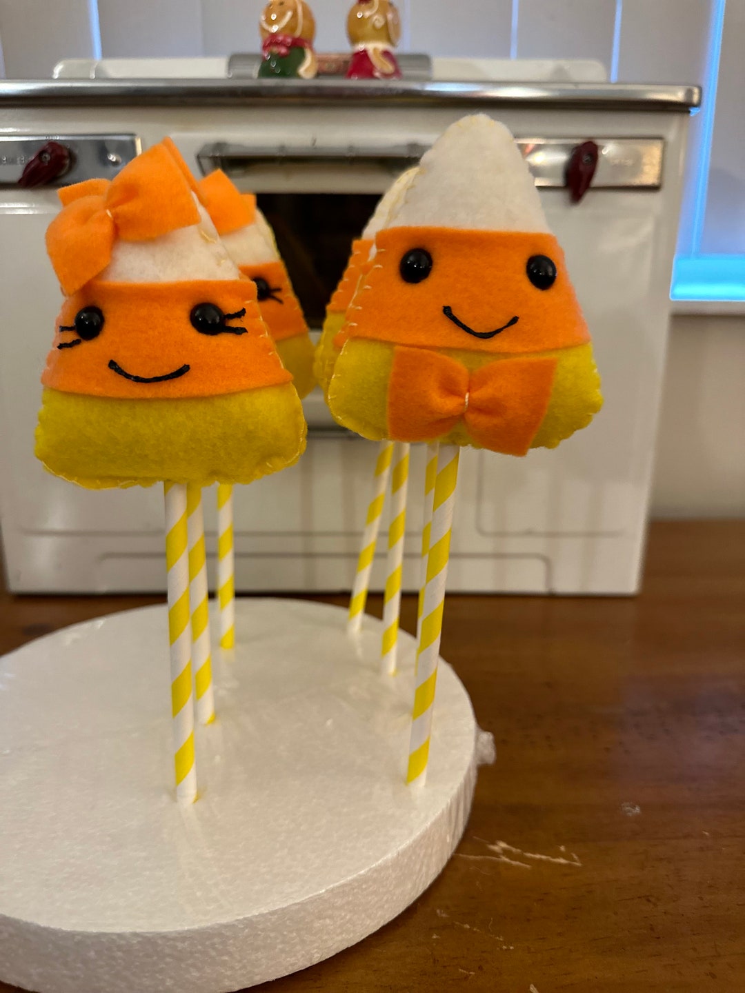 Country Prim Candy Cane Lollipops, Fall Decor - Etsy