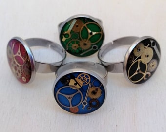 Mens Clockwork Ring - Etsy