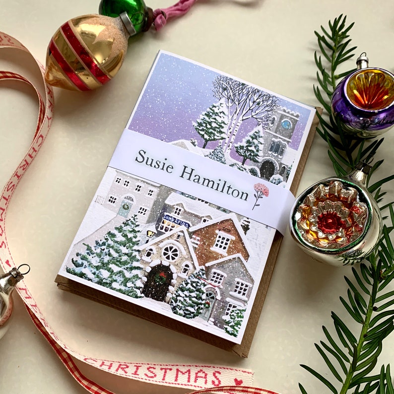 First Snow Christmas Cards 6 Card Bundle, Holidays Cards, Gifts for Her ...