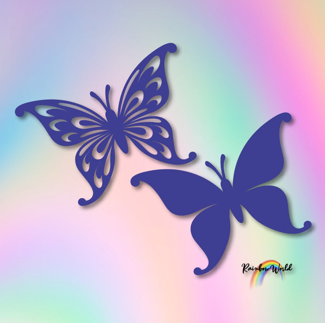Papillon SVG pochoir Papillons SVG modèle Papillon fichier | Etsy